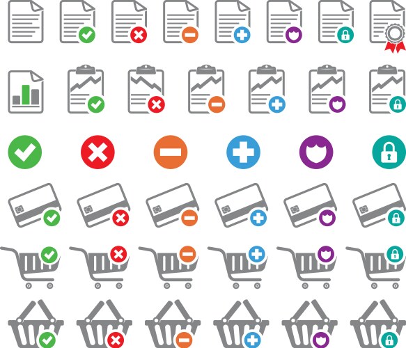 Stock market icons and symbols Royalty Free Vector Image