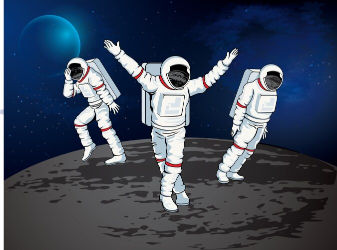 Astronaut space cartoon design Royalty Free Vector Image