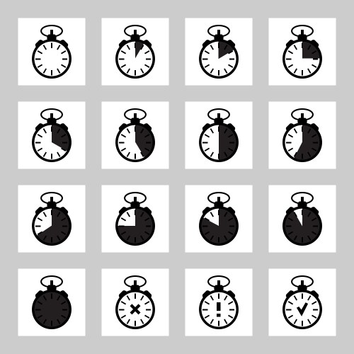 Clock face showing time passing with question mark