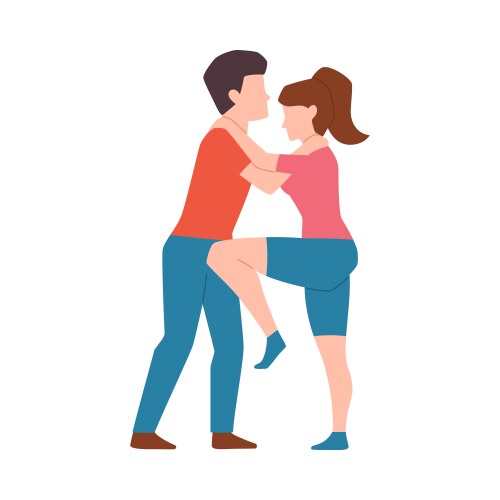 Self defense woman Royalty Free Vector Image - VectorStock