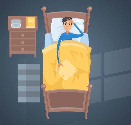 Man Sleeping in Bed Cartoon Vector Images (over 3,000)
