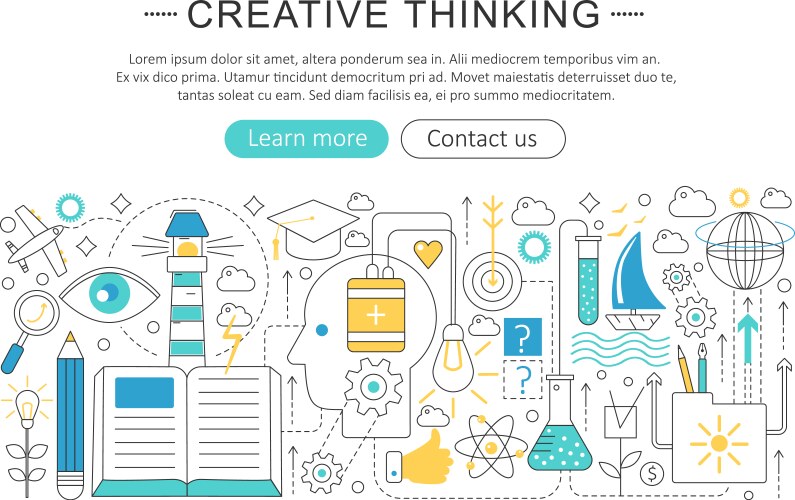 Thinking Banner Vector Images (over 36,000)