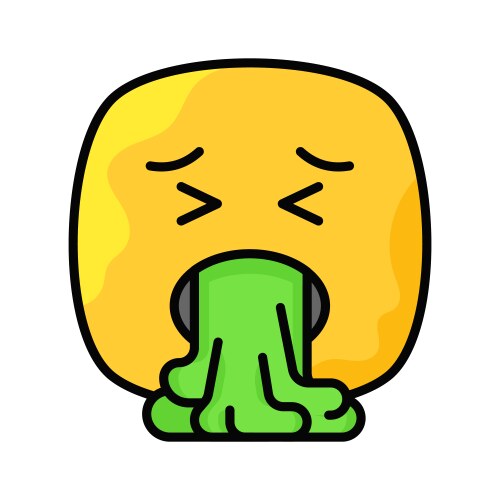 Vomiting Royalty Free Vector Image - VectorStock