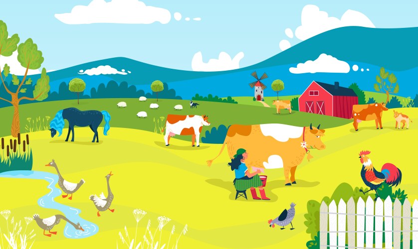 Cartoon Countryside Vector Images (over 35,000)