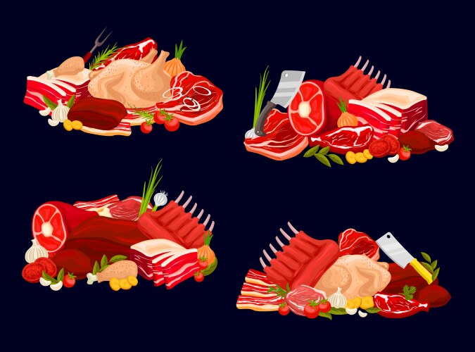 Mutton Meat Cartoon Vector Images (over 620)