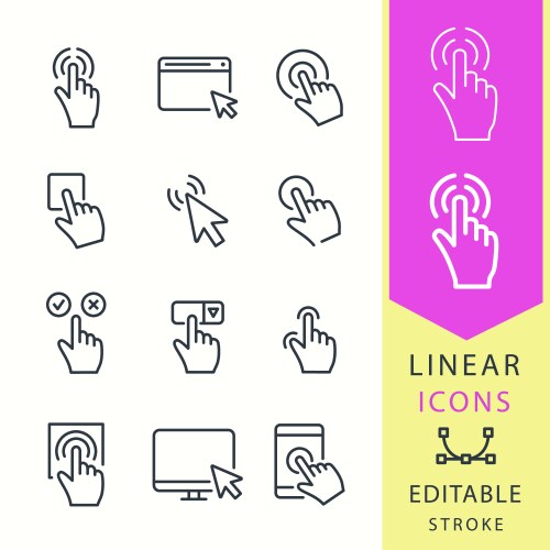 Line Icon Set Vector Images (over 2.1 million)