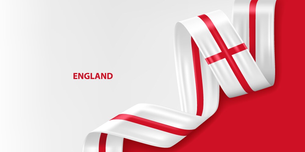 England Flag Ribbon Vector Images (over 830)