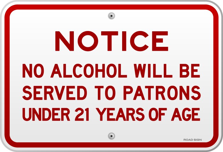 Alcohol 21 Sign Vector Images (over 460)