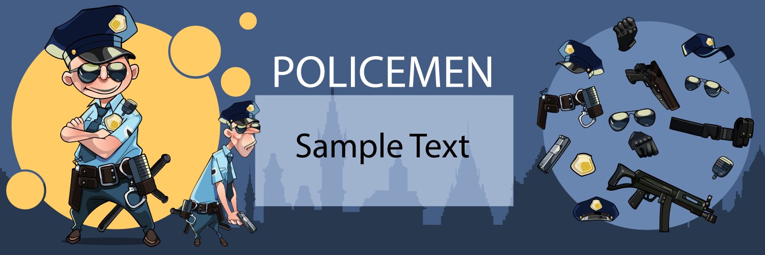 Police Cartoon Caricature Vector Images (over 200)