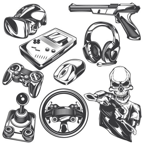 Gaming Elements Vector Images (over 410,000)