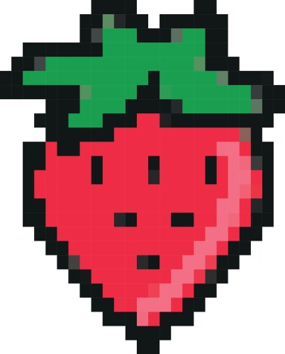 Pixel Strawberry Vector Images (over 480)