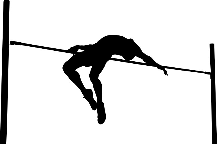 High Jump Track and Field Vector Images (over 330)