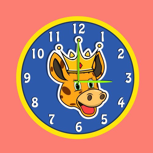 Clock Face Color for Kids Vector Images (over 230)