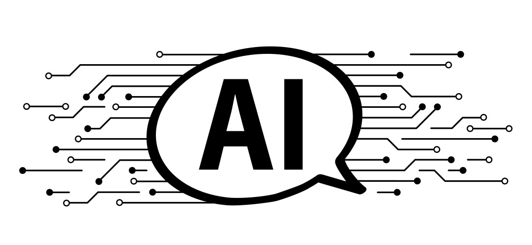 Artificial intelligence ai pictogram ai generated Vector Image
