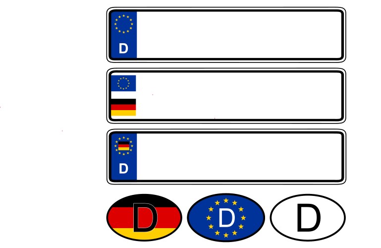 License Plate Vector Images (over 1,800)