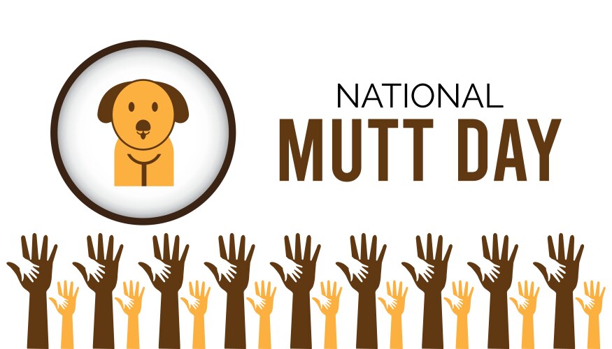 National mutt day Royalty Free Vector Image - VectorStock