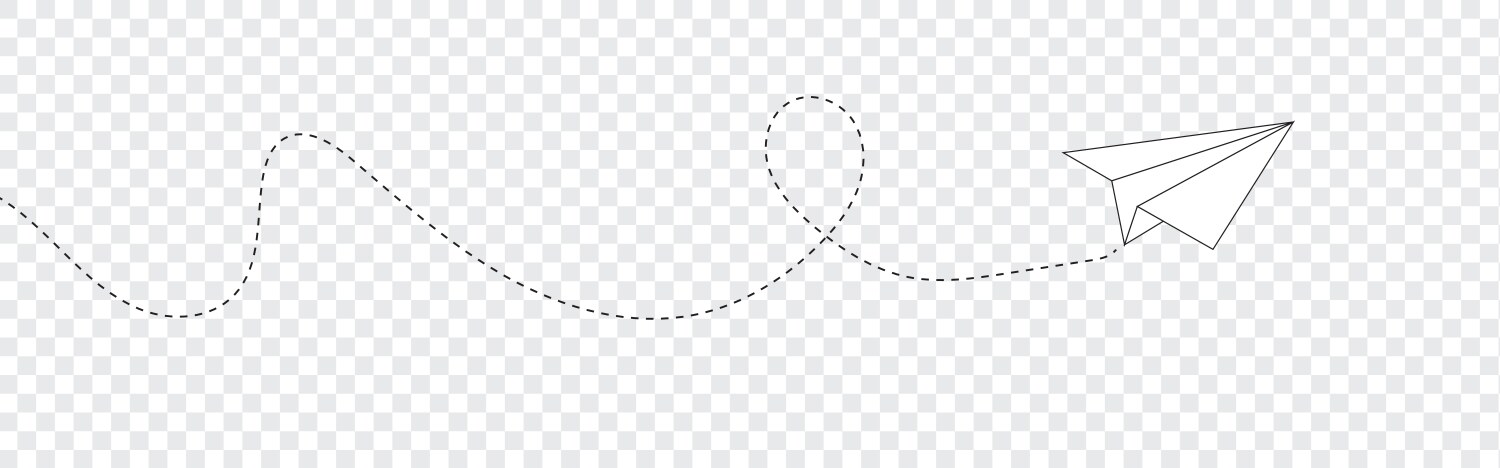 Dotted Path Plane Vector Images (over 1,700)