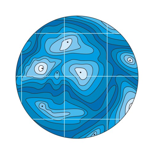Abstract topographical map Royalty Free Vector Image