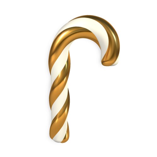 Candy cane square frame on white background Vector Image