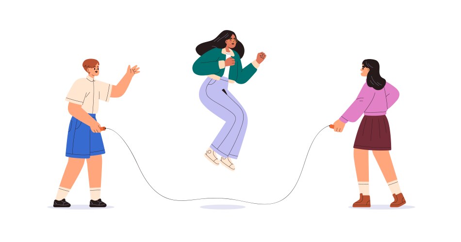 Skipping Cartoon Vector Images (over 2,400)