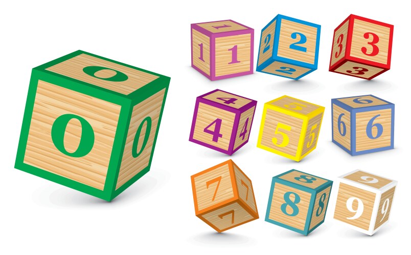 Number Blocks Vector Images (over 9,400)