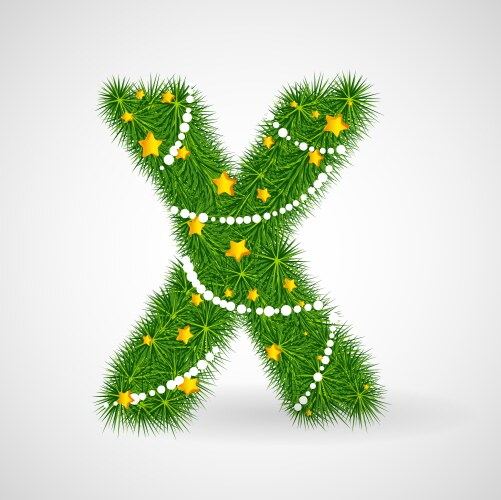 Christmas alphabet c Royalty Free Vector Image
