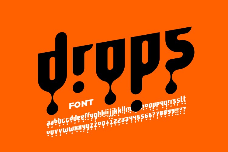 Water Drop Font Vector Images (over 4,400)