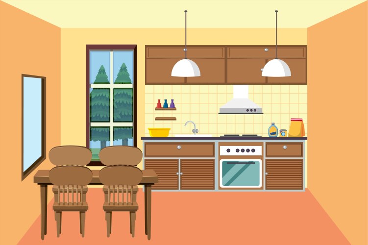 Dining Room Cartoon Vector Images (over 3,100)
