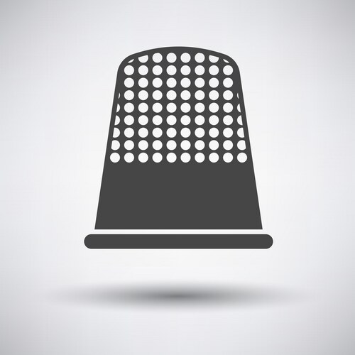 Thimble Royalty Free Vector Image - VectorStock