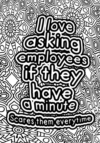 Coloring book page - im not a regular hr Vector Image