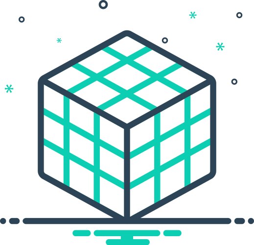 Rubik cube logo Vector Images & Graphics for Commercial Use | VectorStock