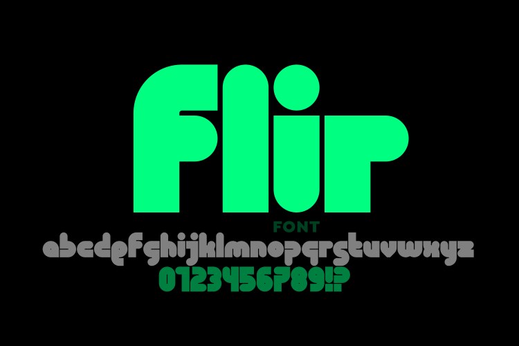 Modern lowercase style font design alphabet Vector Image