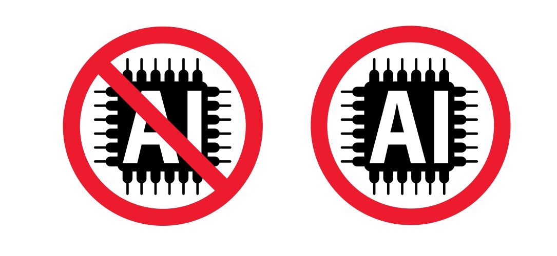 Artificial intelligence ai pictogram Royalty Free Vector