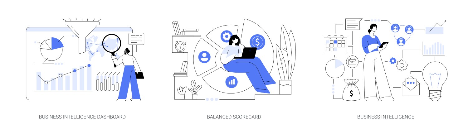 Analyzing Data And Performance Using The Monitor Vector Image