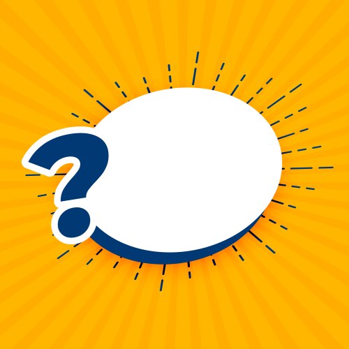 Orange question mark background with text space Vector Image