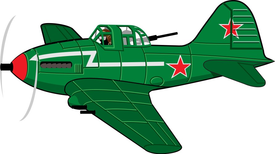 Cartoon Fighter Jet Royalty Free Vector Image - VectorStock