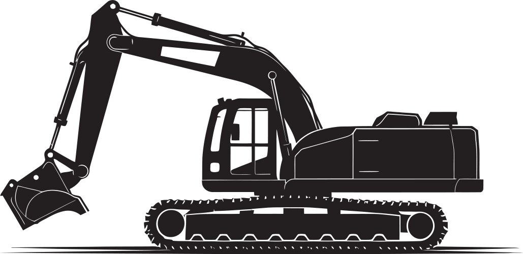Digging diplomat excavator logo icon earth Vector Image