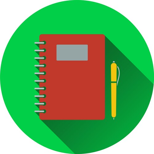 Cartoon exercise book Royalty Free Vector Image