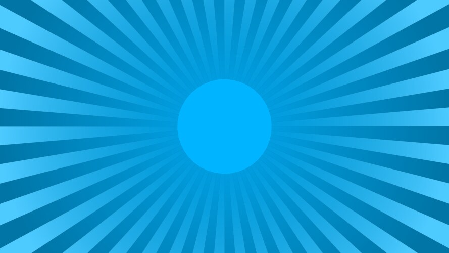 Ray blue background sun Royalty Free Vector Image
