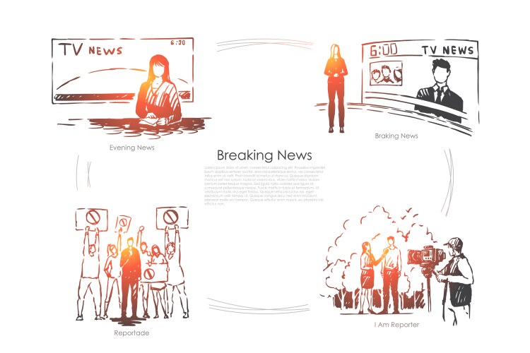 News Channel Poster Vector Images (over 690)