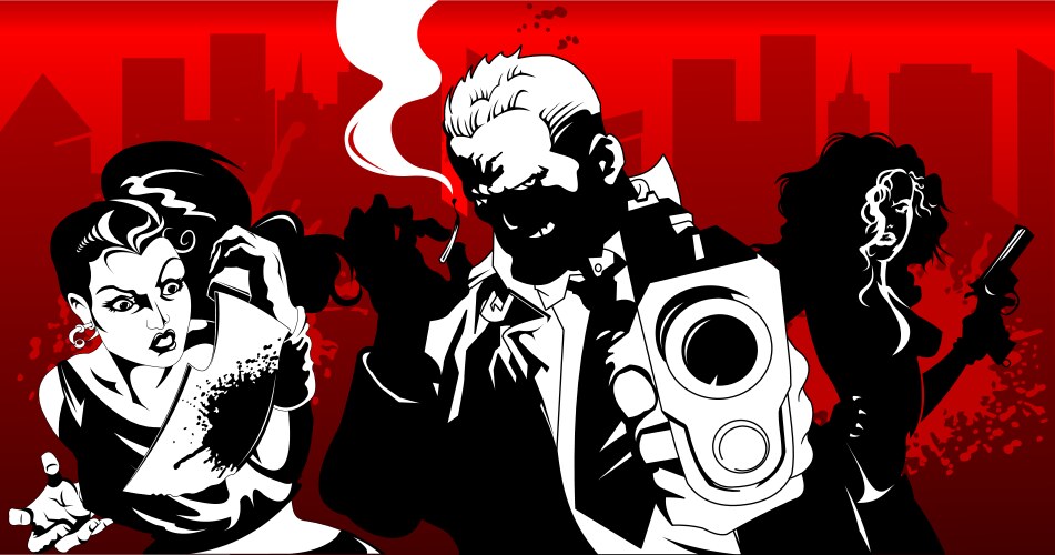 Cartoon Gang Vector Images (over 2,000)