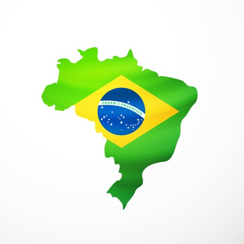 Map with national flag Royalty Free Vector Image