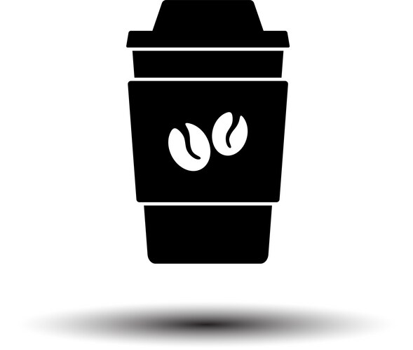 Outdoor paper coffee icon Royalty Free Vector Image