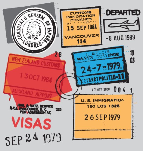 Blank stamps Royalty Free Vector Image - VectorStock