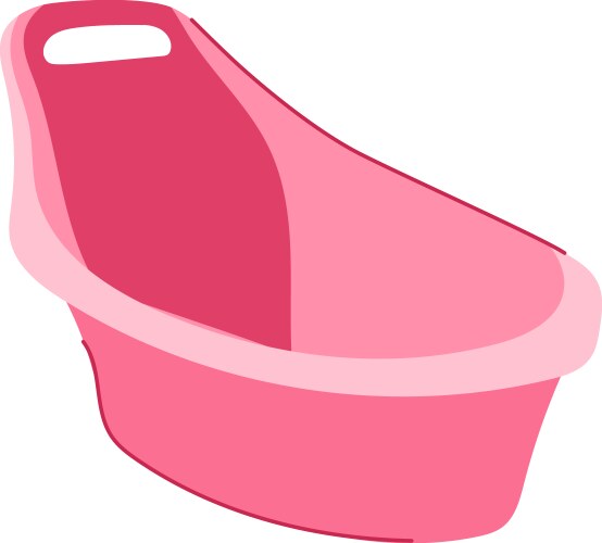 Child toddler bathtub cartoon Royalty Free Vector Image