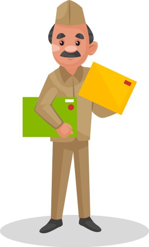 Postman bird Royalty Free Vector Image - VectorStock