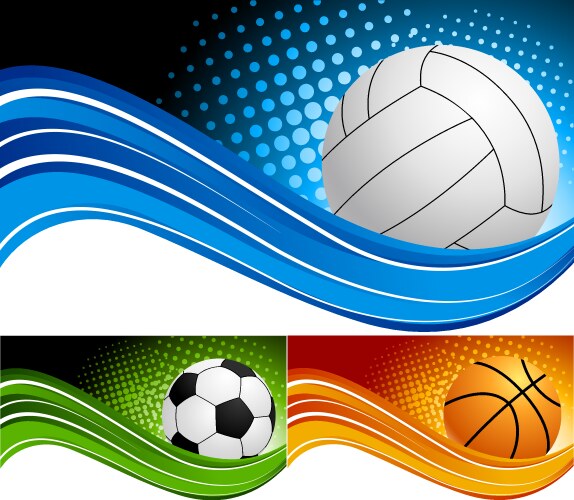 Soccer design banners Royalty Free Vector Image