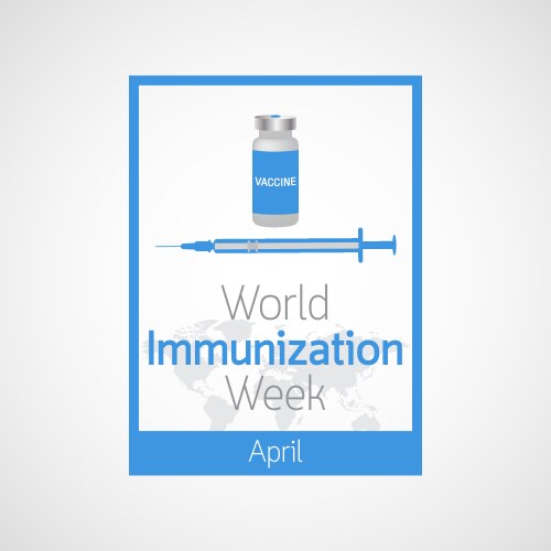 National immunization awareness month – Royalty-Free Vector | VectorStock