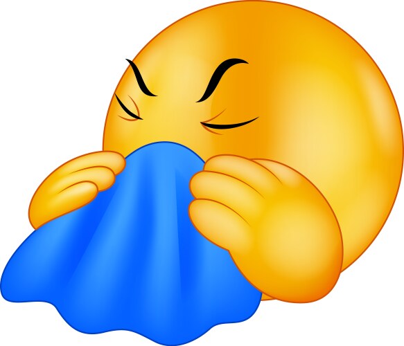 Bowing down emoticon Royalty Free Vector Image