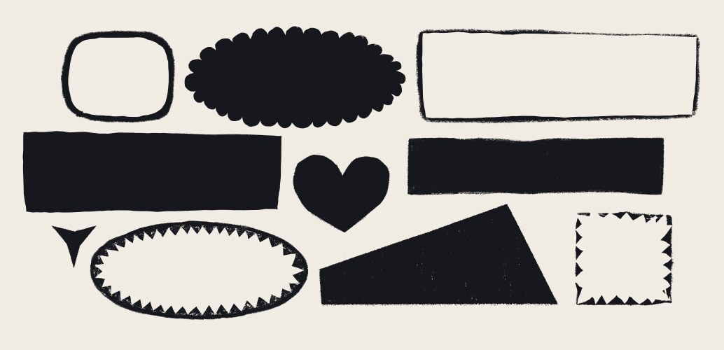 Paper rectangle with rough edge torn shapes Vector Image